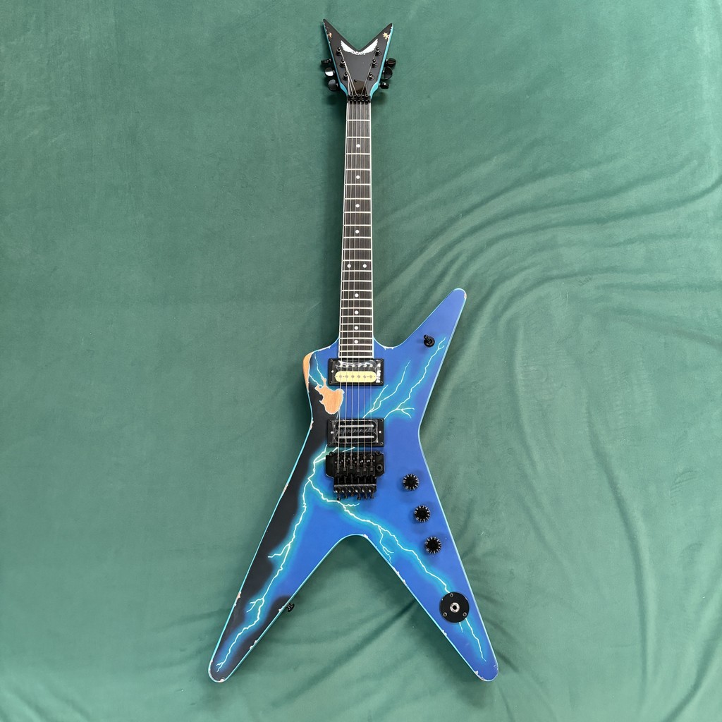Jual Matte blue lightning 6-series electric guitar, rosewood ...