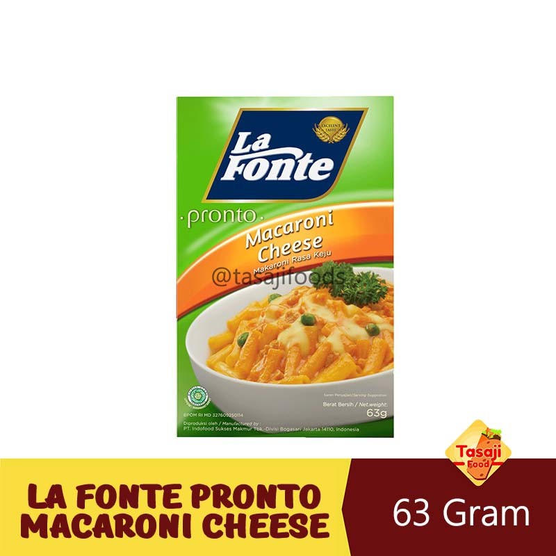 Jual La Fonte Pronto Macaroni Cheese 63gr | Shopee Indonesia