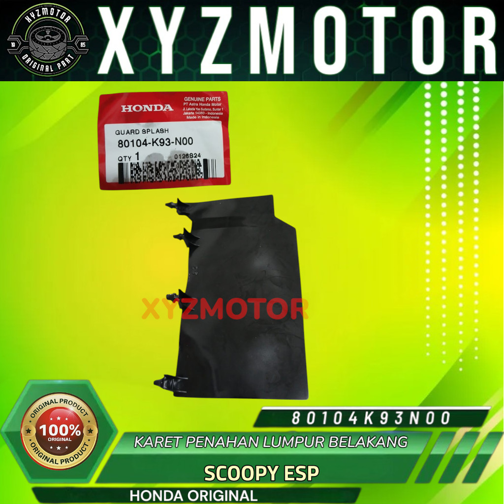 Jual KARET PENAHAN LUMPUR BELAKANG SCOOPY ESP HONDA 80104-K93-N00 ...