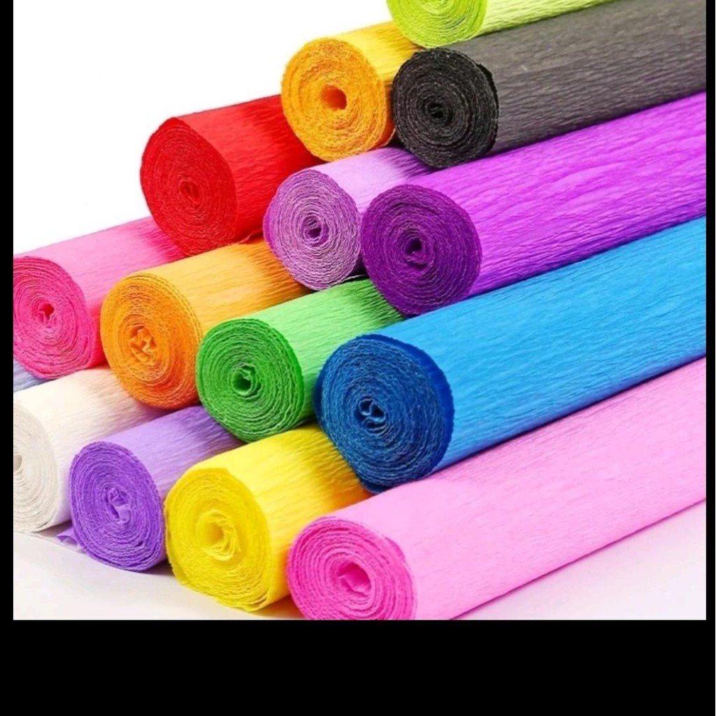 Jual Kertas Krep Tebal Lebar 50Cm X 250Cm/Kertas Crapt/Crep/Kertas ...
