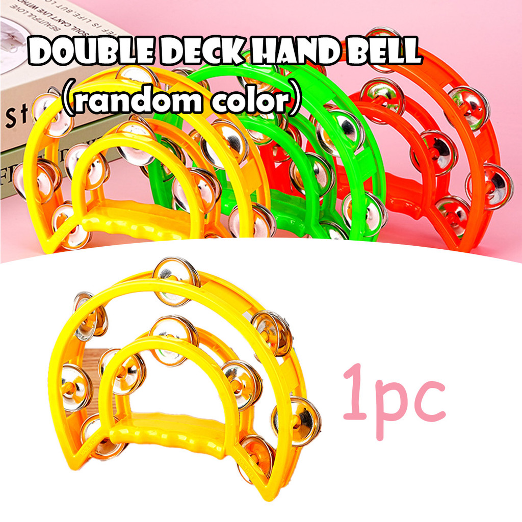 Jual Tamborin Cowboy Warna Acak Double Ring Anak Edukatif Mainan Bulat ...