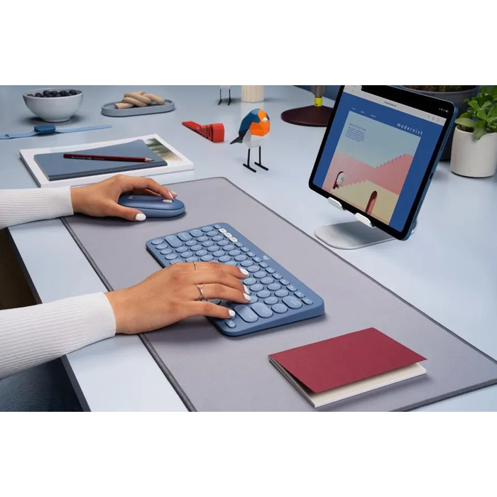 Jual Logitech Pele 2 Combo Slim Multi-Device Wireless Mouse Keyboard ...