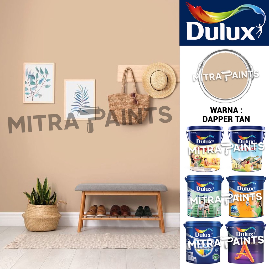 Jual [INTERIOR EKSTERIOR] CAT TEMBOK DULUX WARNA DAPPER TAN / CATYLAC ...