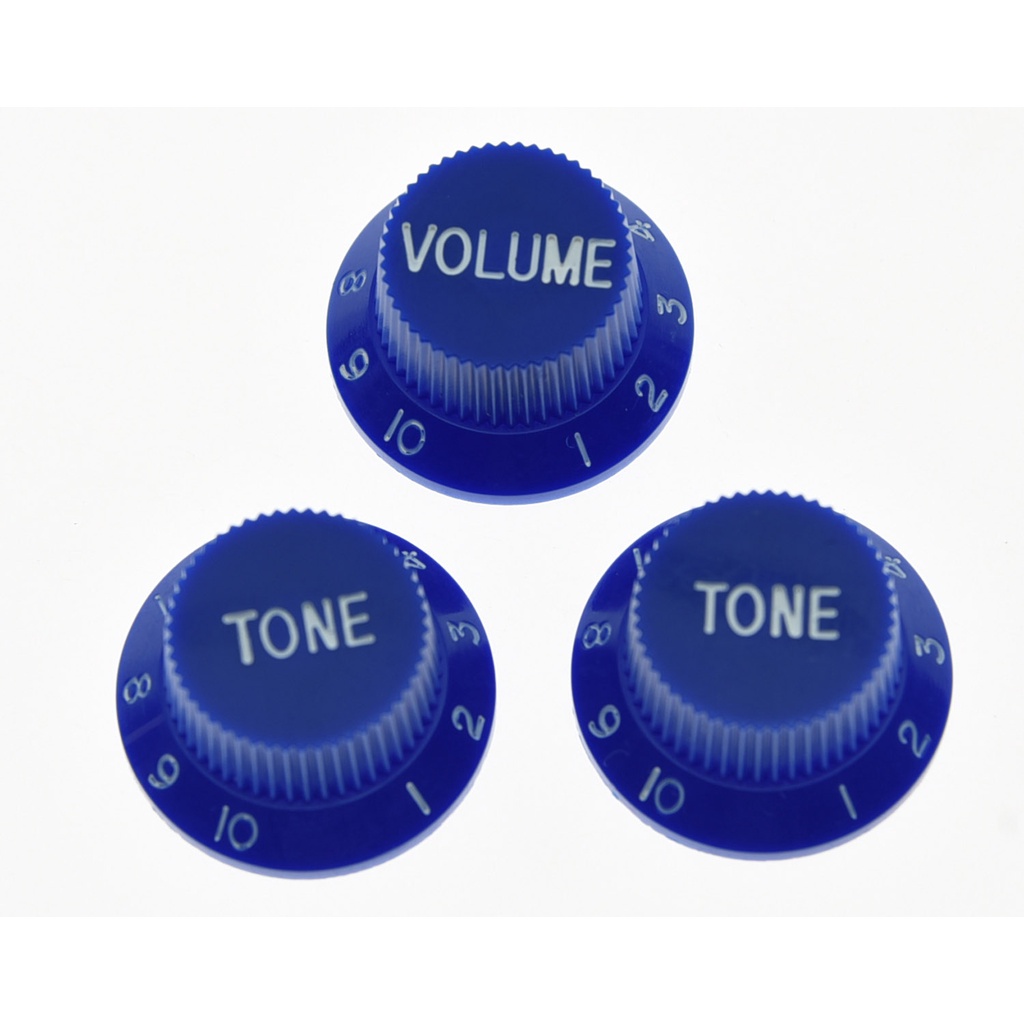 Jual Set of 3 ST Guitar Knobs Volume & Tone Knob Blue /White | Shopee ...