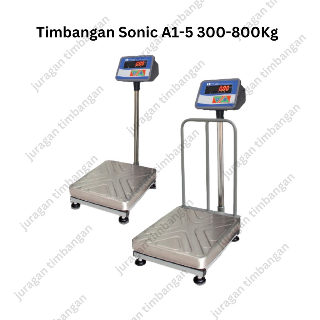 Jual Timbangan Duduk SONIC A1-5 UK 70cm x 80cm Cap 300kg-800kg/ TimbanganDigital SONIC A1-5 ...