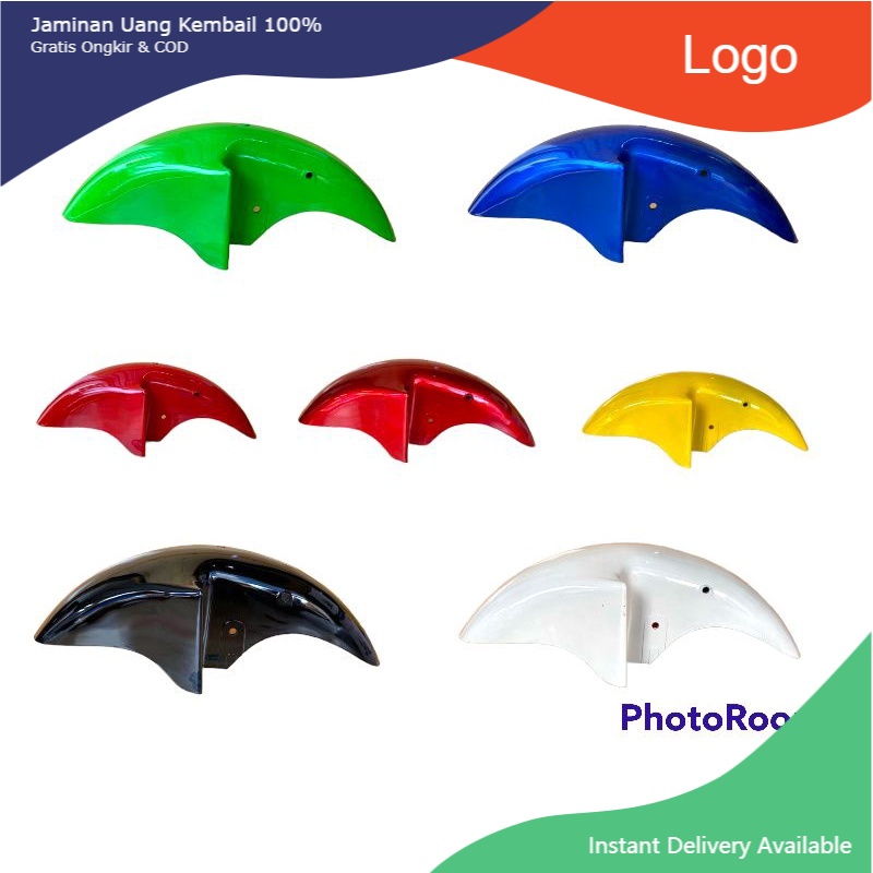 Jual slebor spakbor depan ninja r warna hitam merah kuning hijau biru ...