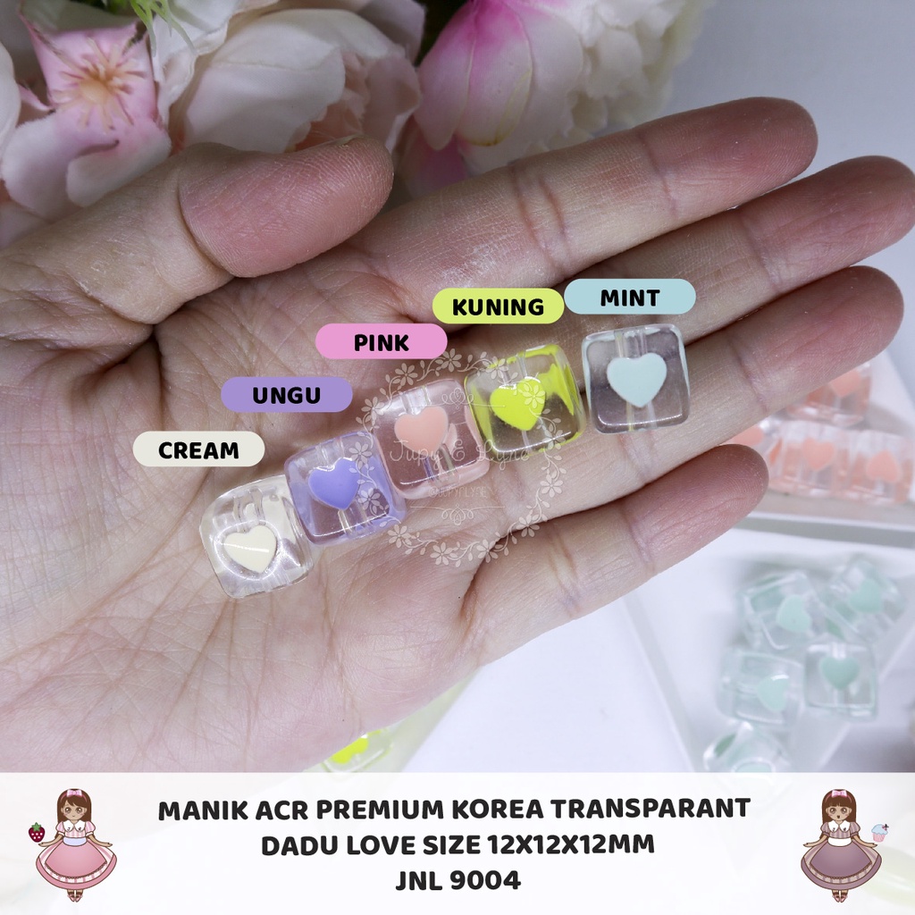 Jual Code 9004 Manik Acrylic plastik Premium Korea Dadu cube ...