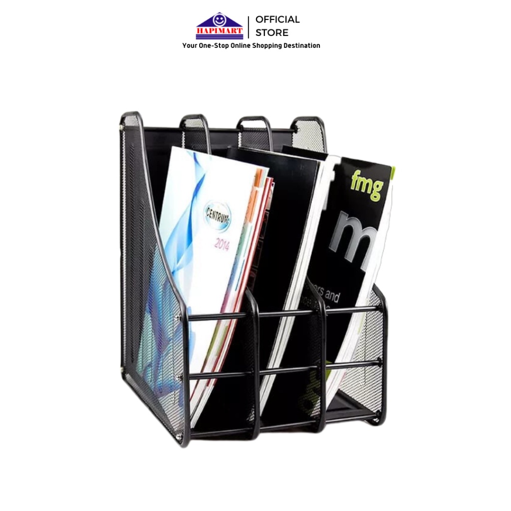 Jual File Box Foldable Steel 3 Layer Rak Penyimpanan Dokumen 3 Sekat ...