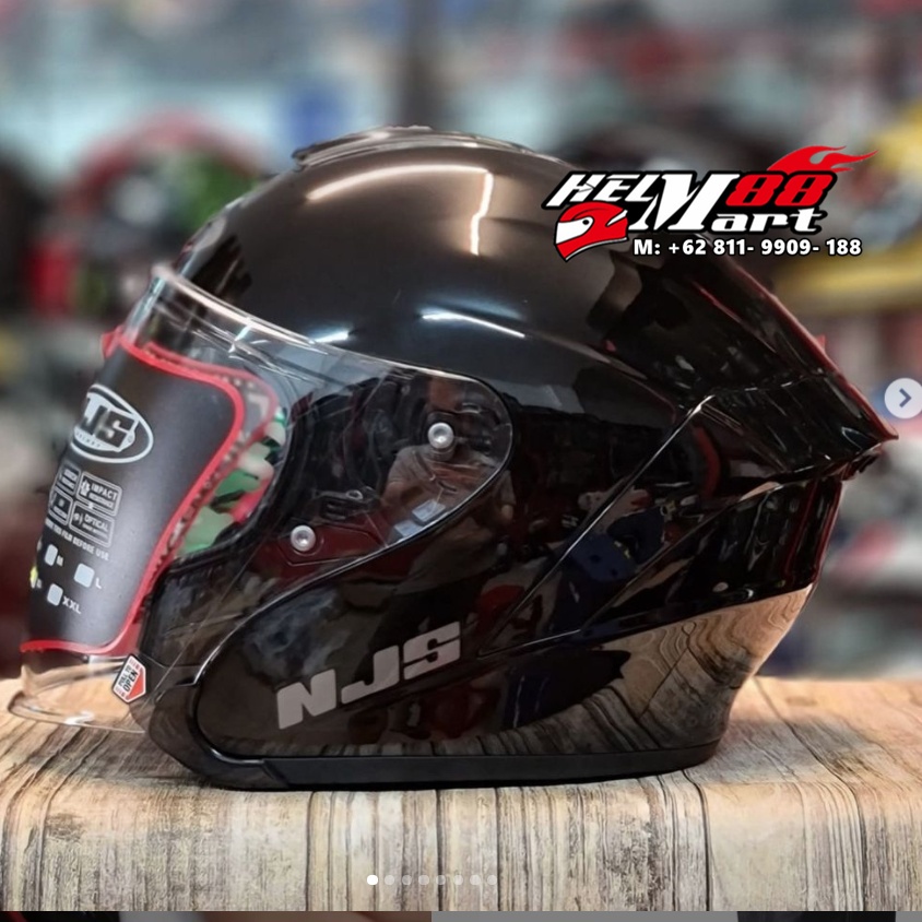 Jual Helm NJS KAIROZ + Interkom IT (Paket Helm & Intercom) | Shopee ...