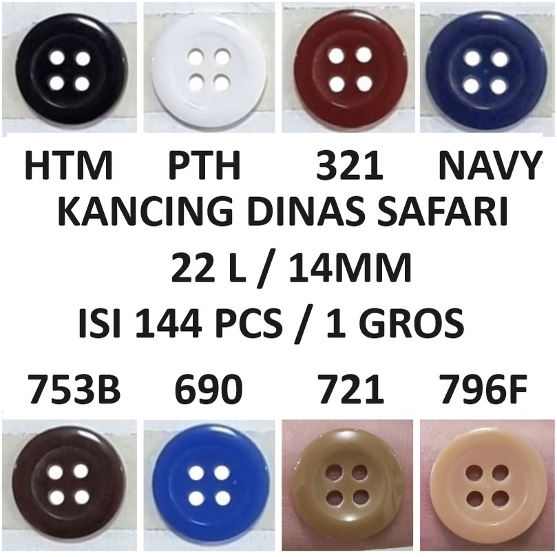 Jual 1 GROSS KANCING DINAS SAFARI 22L LUBANG 4 14 mm | Shopee Indonesia