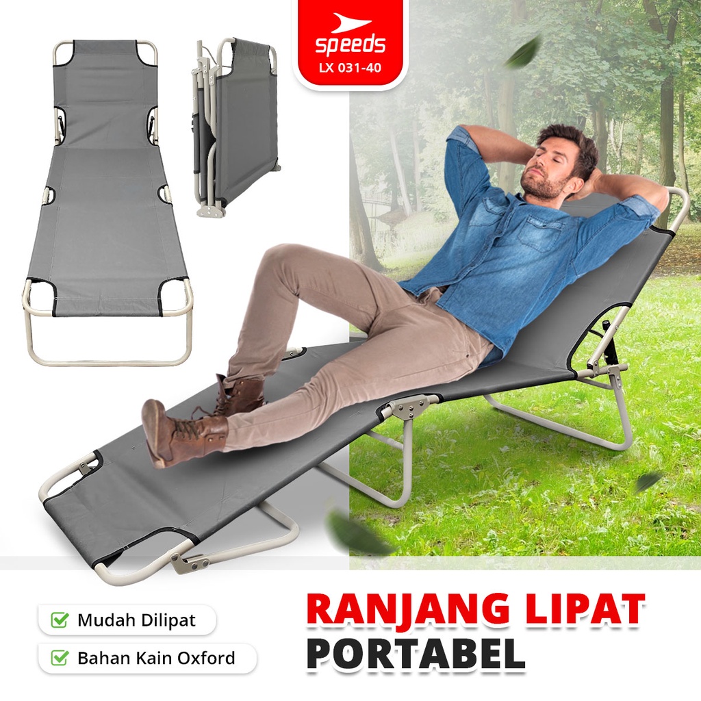 Jual SPEEDS Ranjang Dipan Lipat Portabel Velbed Tempat Tidur Aluminium ...