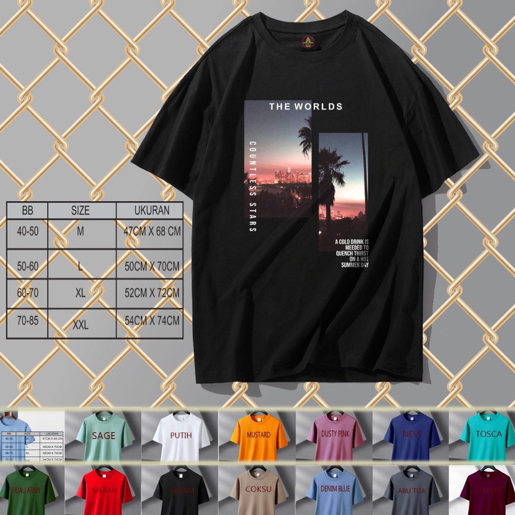 Jual FF NEW KAOS DISTRO PREMIUM SABLON DIGITAL BERKUALITAS II THE WORDS ...