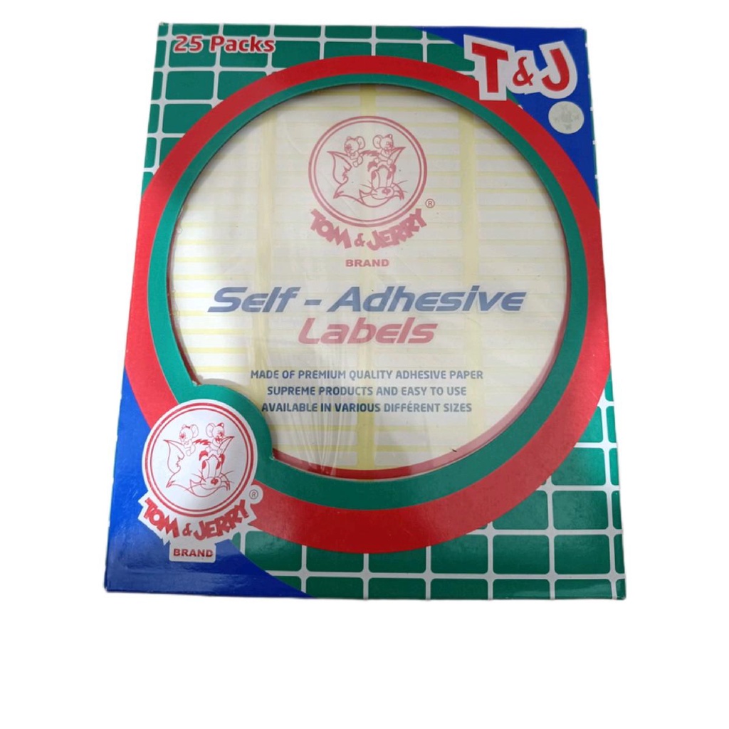 Jual Kertas Label Putih Tom Jerry T&J 1 Pack Isi 10 Lembar | Shopee Indonesia
