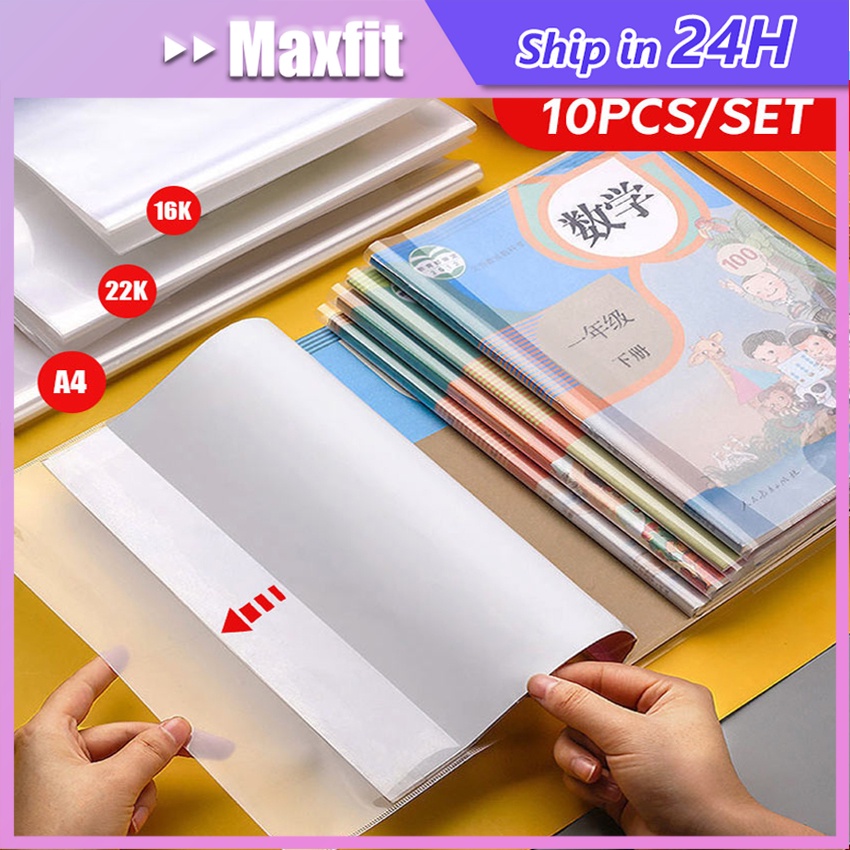 Jual 10 Lembar Sampul Buku Plastik A4 16k 22k Self Adhesive Film