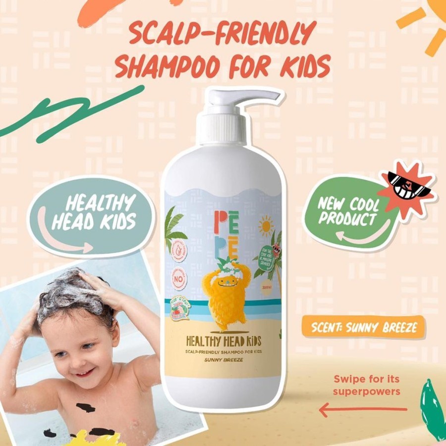 Jual Pepe Healthy Head Kids Shampoo / Pepe Natural Bubbly Wash | Shopee Indonesia