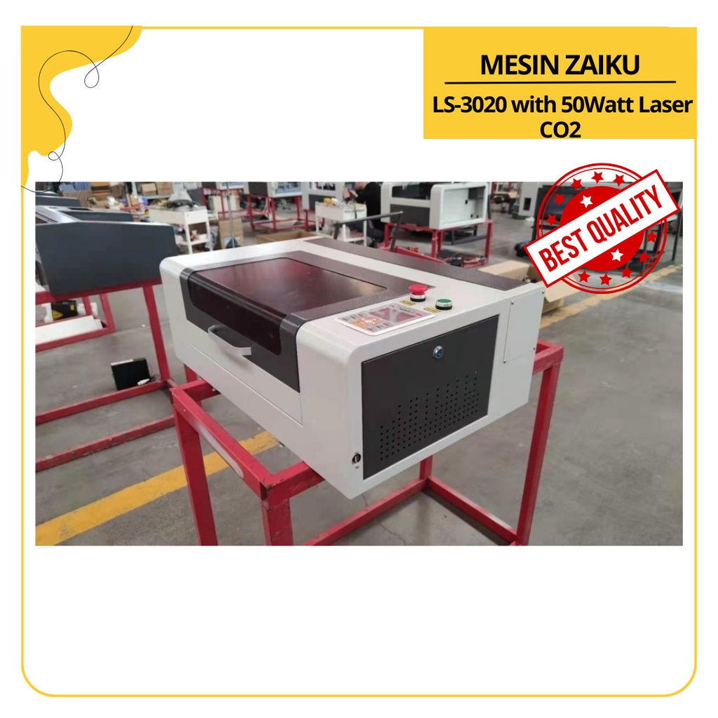 Jual Mesin CNC Zaiku LS-3020 with 50Watt Laser CO2 untuk Cutting dan ...