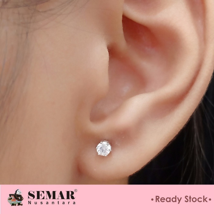Jual Anting Tindik Emas Solitaire White Gold 17K Semar Nusantara ...