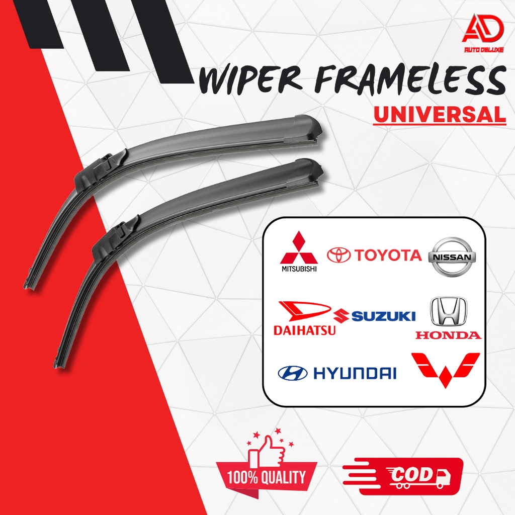 Jual Wiper Frameless 1 Pcs 14" 16" 17" 18" 19" 20" 21" 22" 24" 26 ...