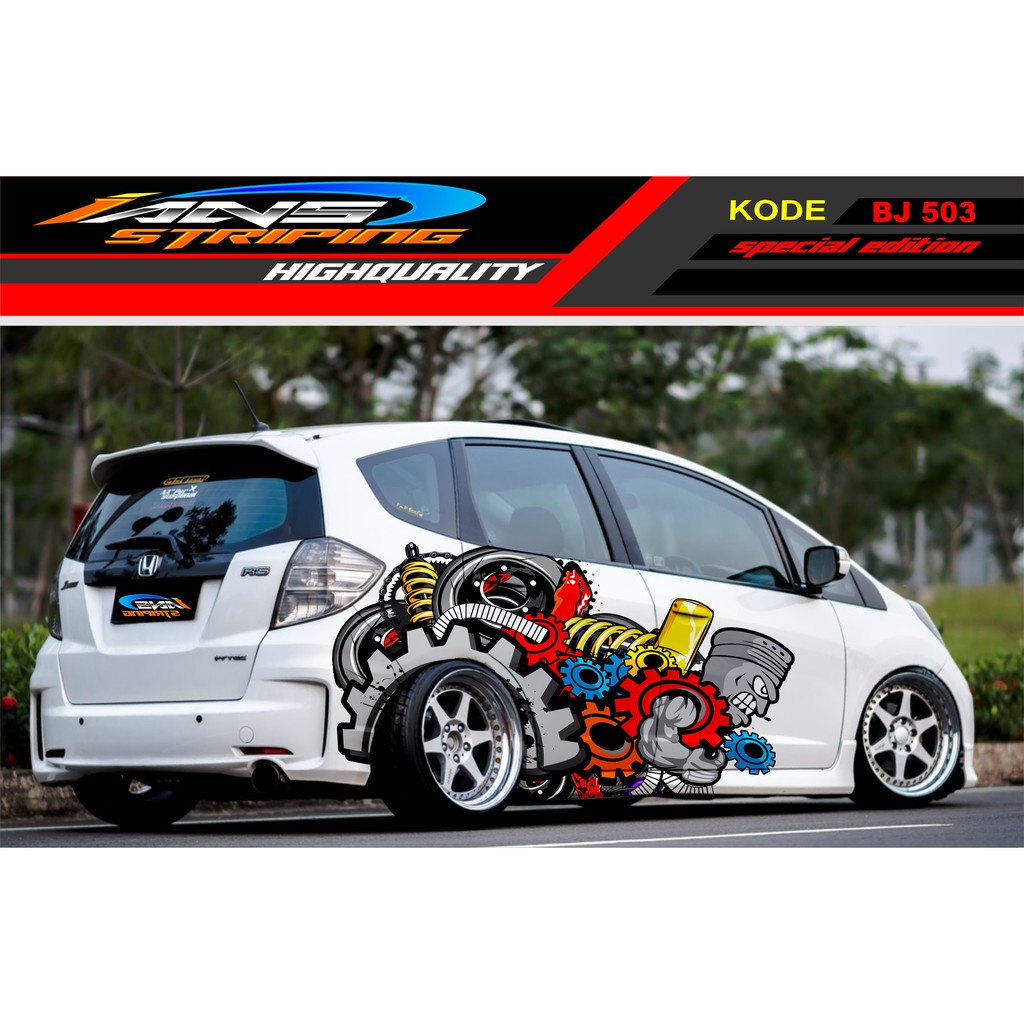 Jual DECAL STICKER MOBIL JAZZ BRIO AVANZA SIGRA YARIS / STIKER VARIASI ...