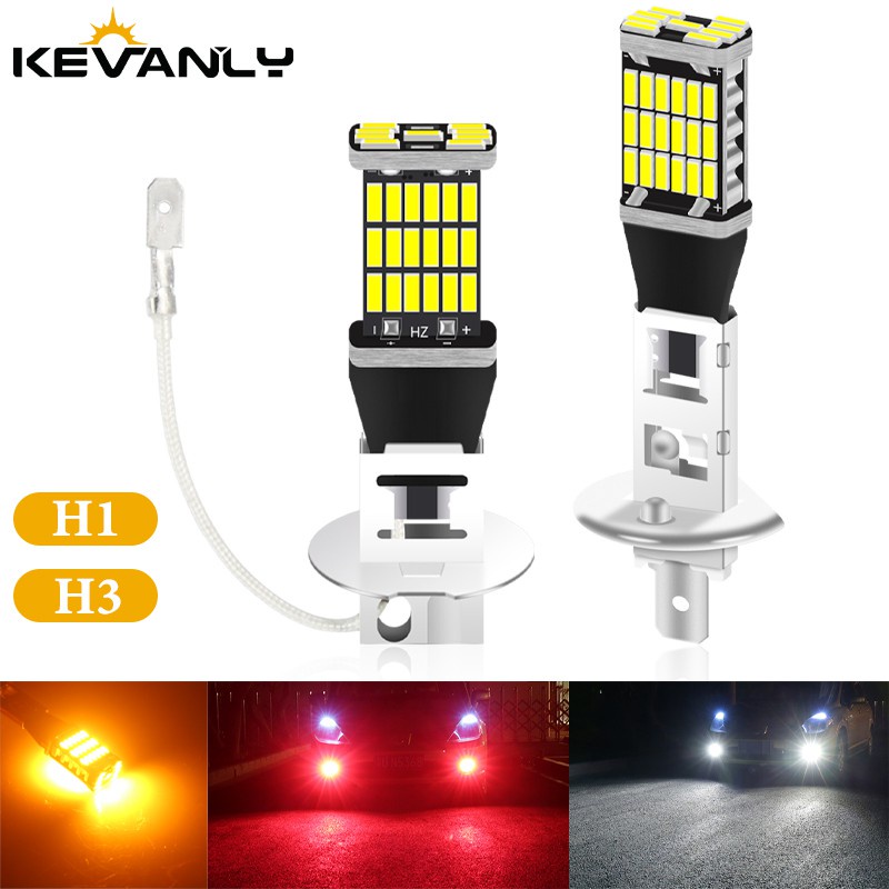 Jual 2pcs car H1 led H3 Lampu Kabut Depan Mobil H1 led canbus 3014 ...