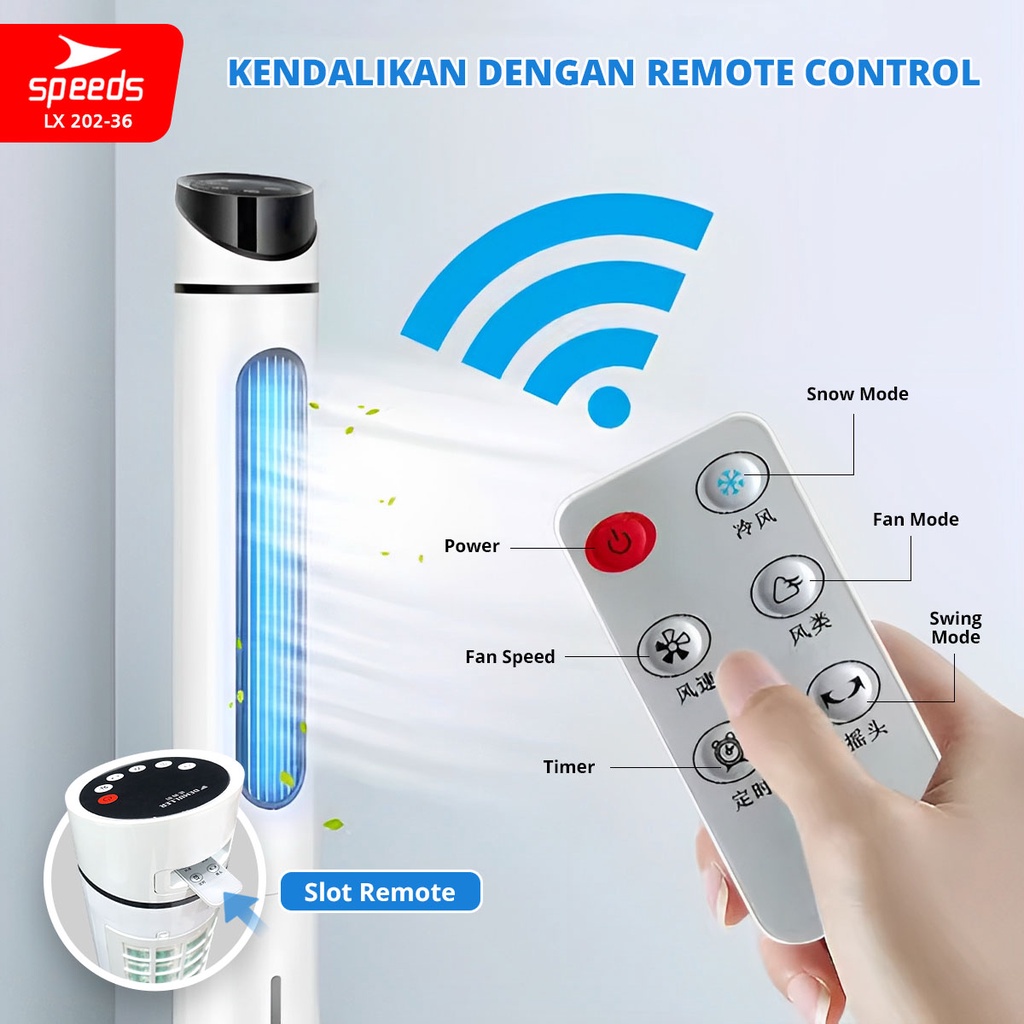 Jual SPEEDS Tower Fan Air Cooler Kipas Angin Portable Cooling Air ...