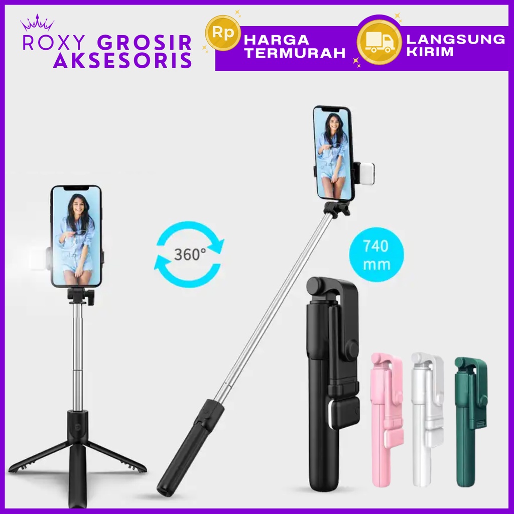 Jual Tongsis Tripod Bluetooth 4 In 1 dengan remote control Portable ...