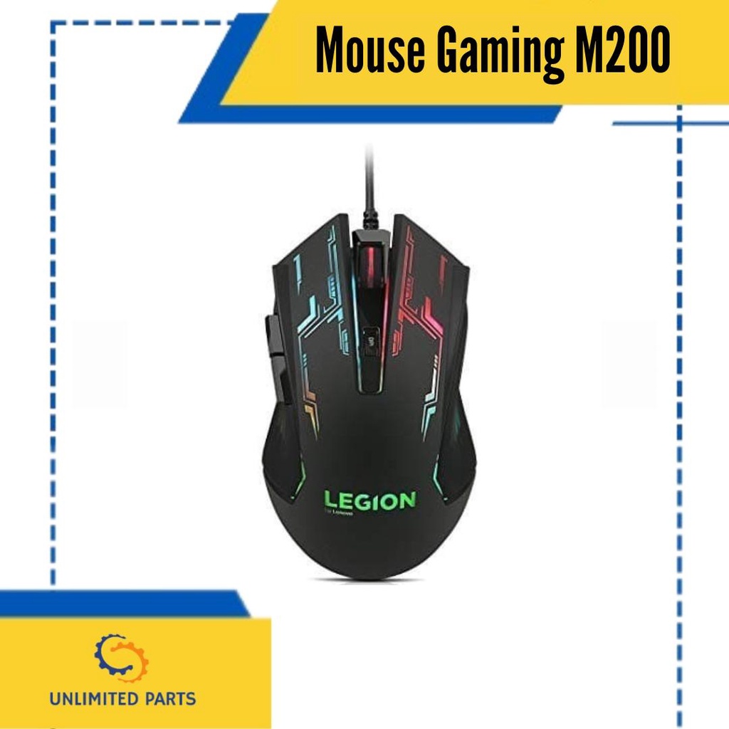 Jual Mouse Gaming Lenovo Legion M200 RGB Gaming USB Original | Shopee ...