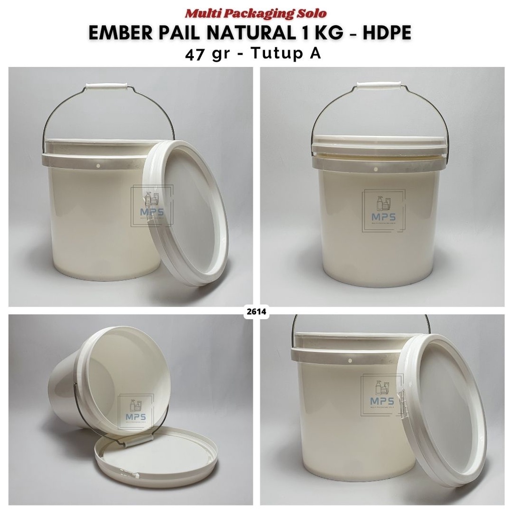 Jual Ember Pail 10 Kg Putih Hdpe + Ttp / Ember Hdpe / Ember Pail ...