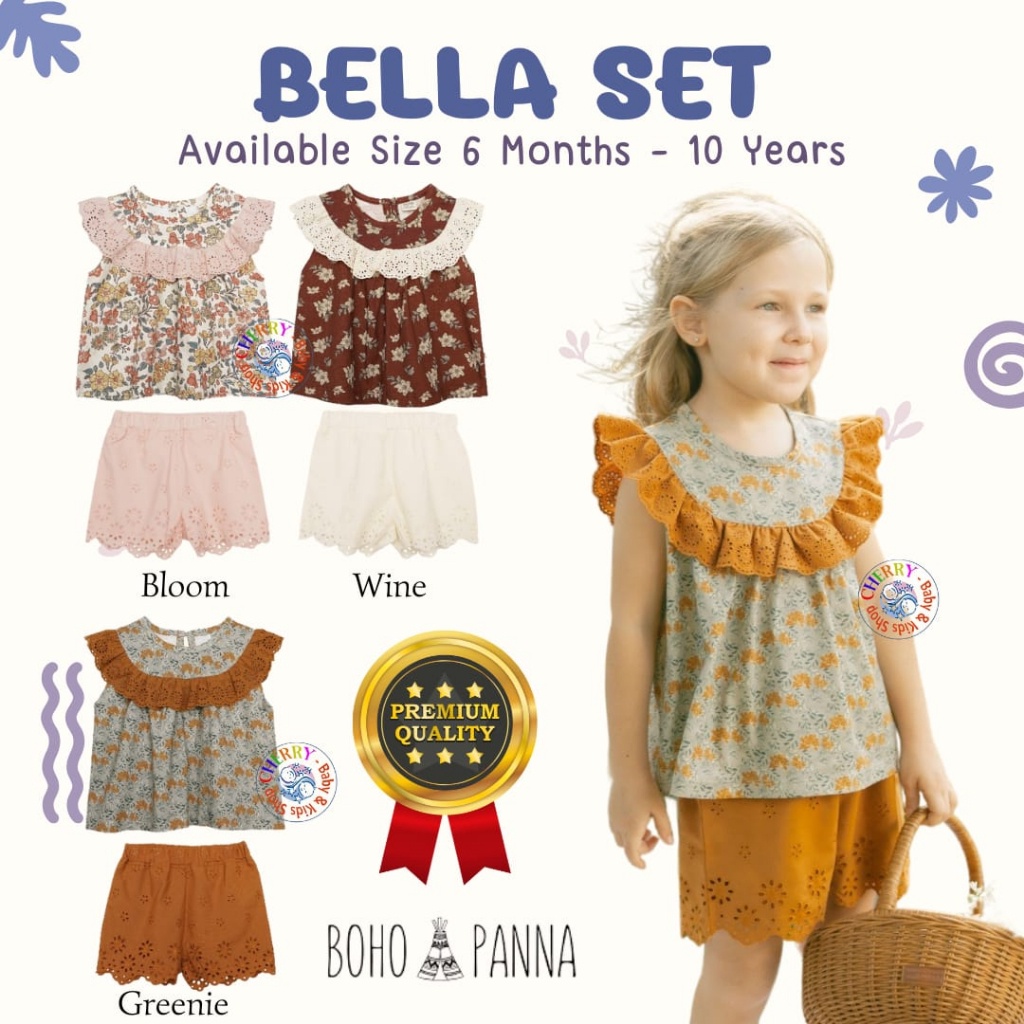 Jual IUHGF36 Bohopanna Bella Set 6 Bulan - 10 Tahun Setelan Bunga ...
