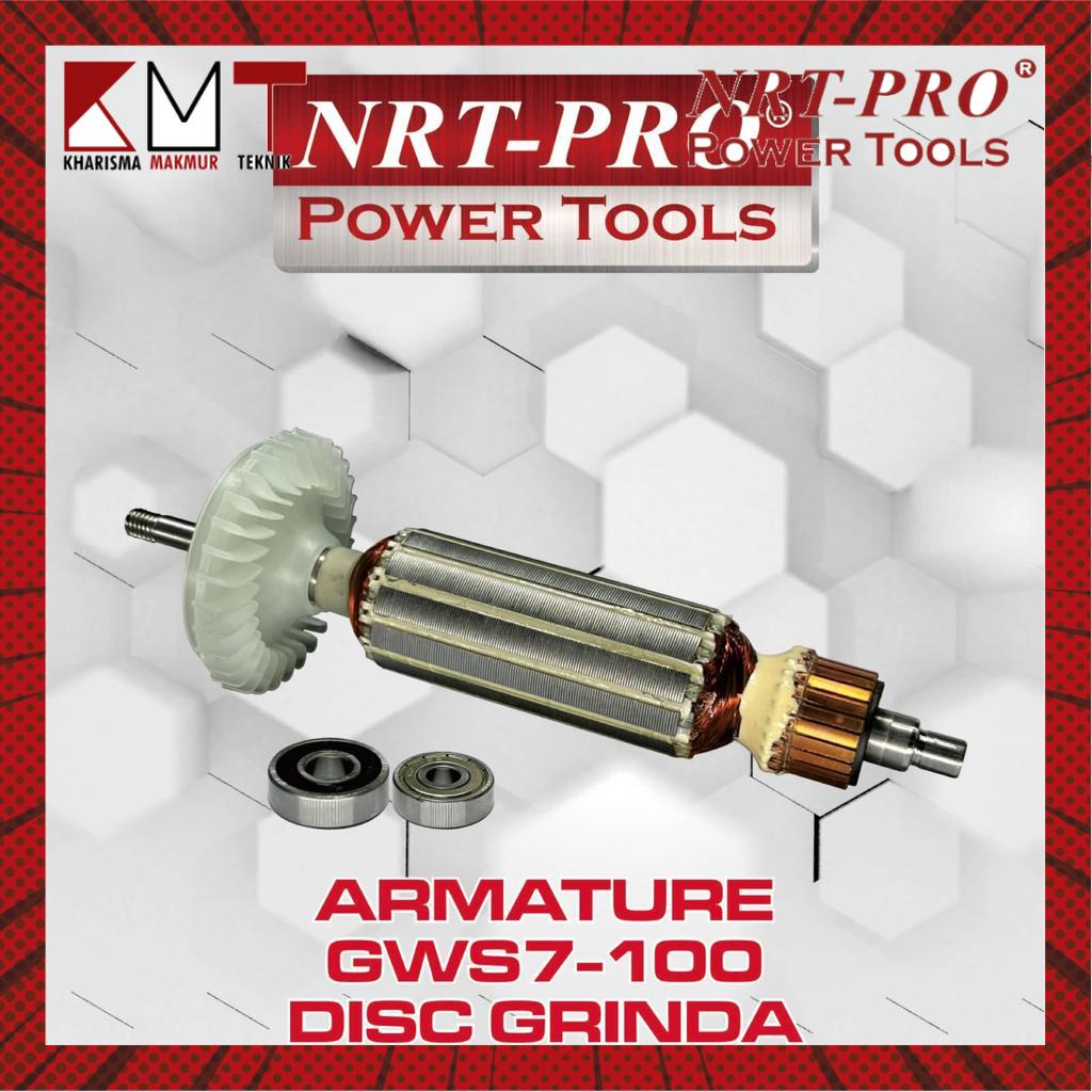 Jual ARMATURE / ANGKER DISC GRINDA / MESIN POTONG GWS 7-100 NRT-PRO ...