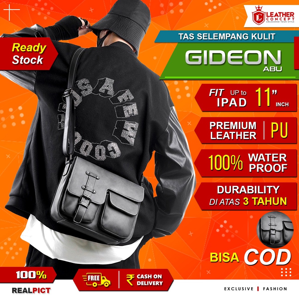 Jual LEATHER CONCEPT Tas Selempang Kulit Pria Tas Pria Tas Kerja Kulit ...