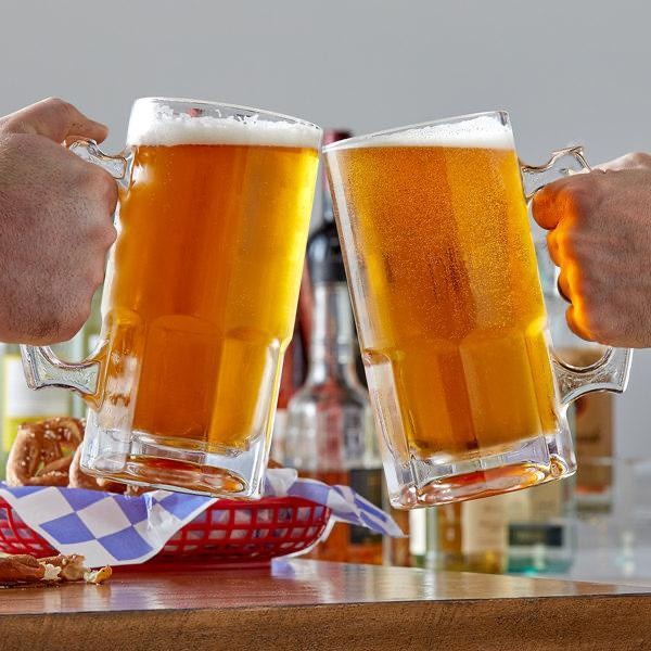 Jual Gelas Bir 1 liter/Gelas Gagang Jumbo/Gelas Kaca 1L/Big Size Beer ...