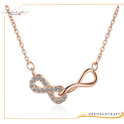 Jual Kalung Silver Perak 925 Korea Style Double Infinity dengan Rantai ...