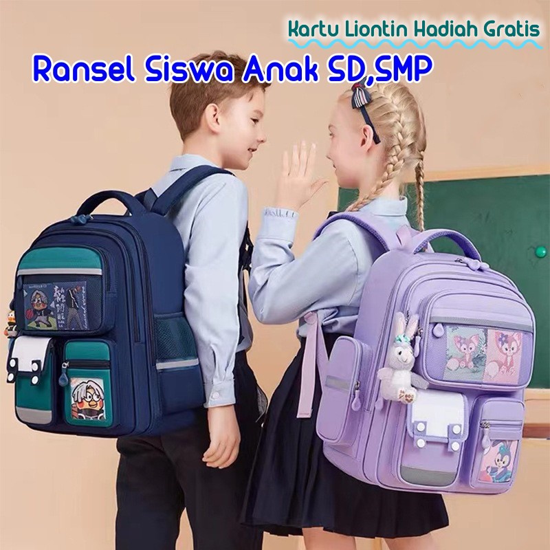 Jual Ransel Siswa Anak SD SMP,Tas Sekolah Anak Laki Laki,Ransel Anak Perempuan,Tas Sekolah Anti ...