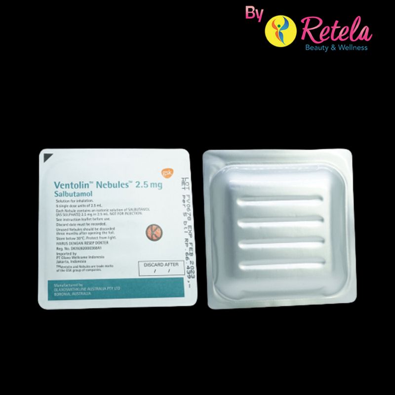 Jual VENTOLIN 2.5MG NEBULES 1 BLISTER 5 RESPULES | Shopee Indonesia