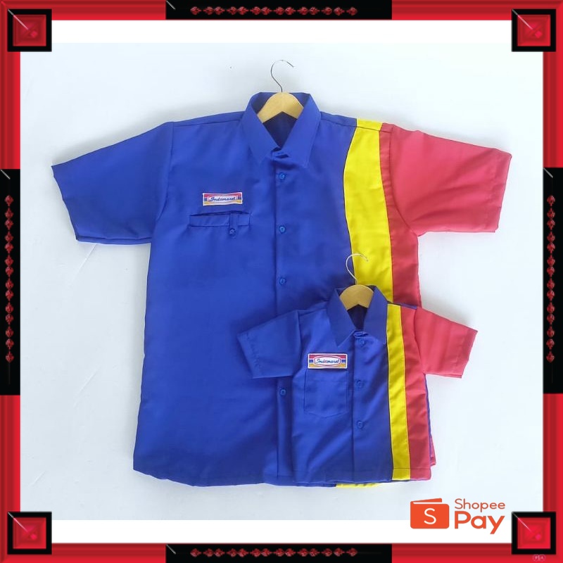 Jual 12.12 SERAGAM SALE / Baju Profesi Anak Dewasa/ Seragam Kerja Indomaret/ Atasan kemeja ...