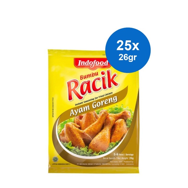 Jual Indofood Bumbu Racik Ayam Goreng 26 gr x 25 | Shopee Indonesia