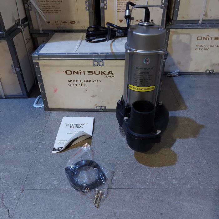 Jual Pompa Celup Air Kotor Keruh Onitsuka OQS-315 Manual 220v 2 hp 3 ...