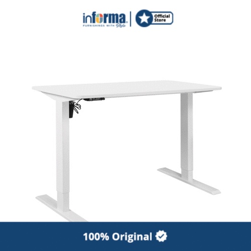 Jual Sieben Meja Kantor Ergonomis Lift Up 1206 - Putih Electric Office ...