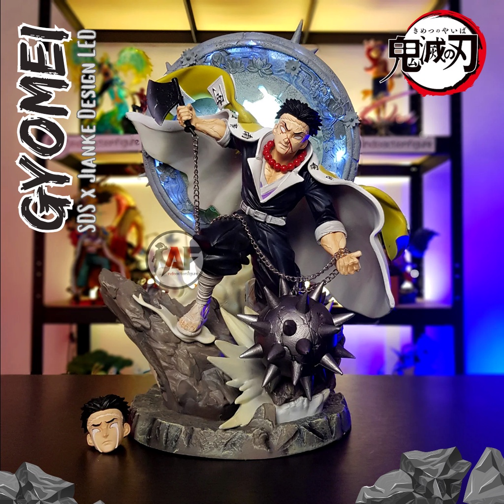 Jual Statue Demon Slayer Gyomei Himejima SDS x Jianke Studio Recast LED ...