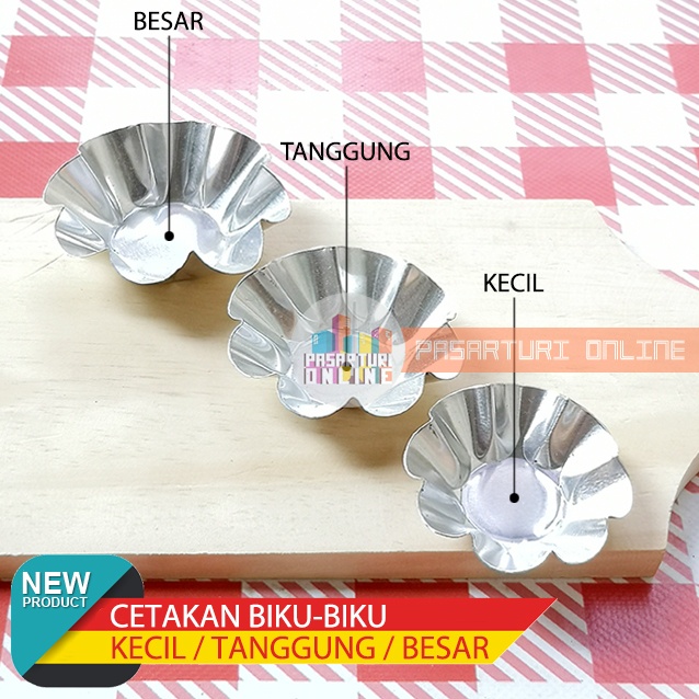 Jual [20 pcs] CETAKAN BIKU-BIKU / Pie Gelombang / Pie Buah / Pie Mini ...