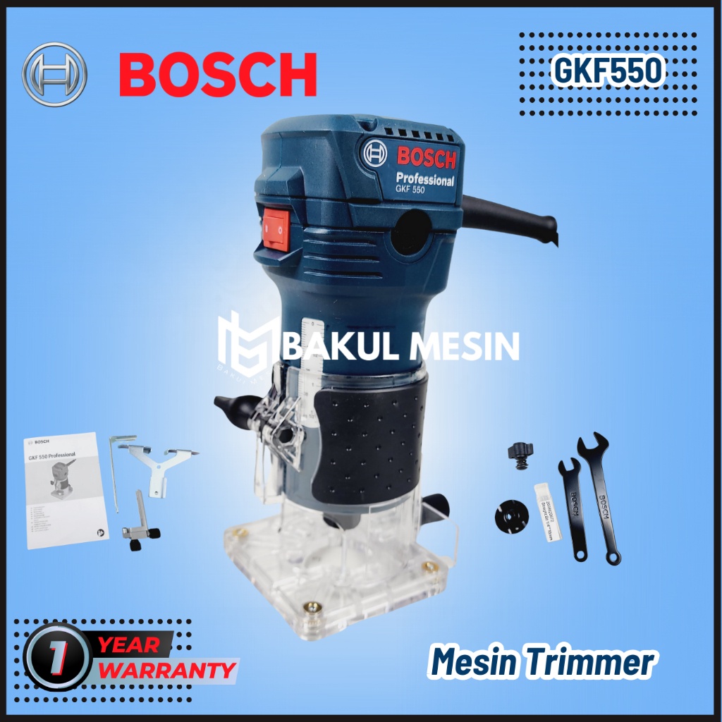 Jual Mesin Router Trimmer GKF550 Bosch GKF 550 1/4" Mesin Profil ...