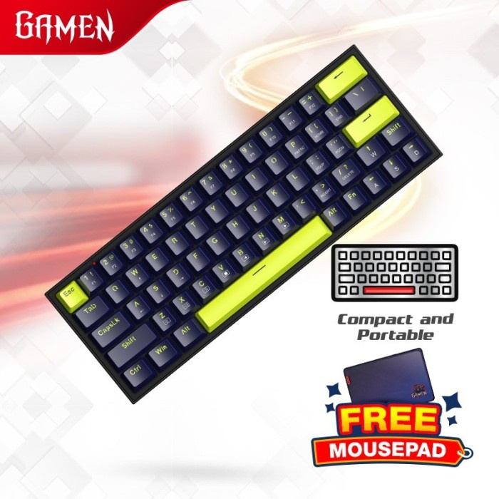 Jual Gamen Titan V / 5 Wired Gaming Keyboard 60 Mechanical Garansi ...