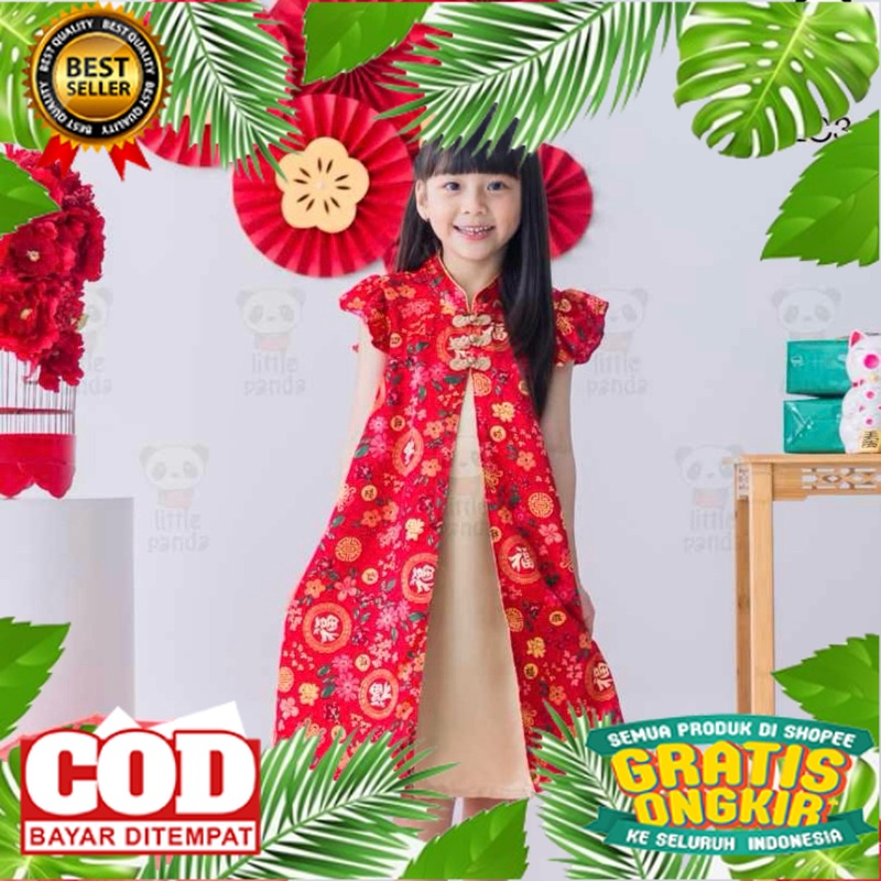 Jual Mei Cheongsam / Dress Imlek Sincia Anak Murah / Cheongsam Anak ...