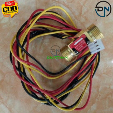 Jual Flow Sensor Kuningan 3/4 Socket Molek Besar 3 Pin Panjang -+ 1.5m ...