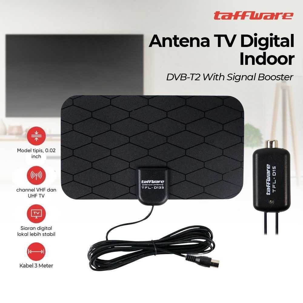 Jual Antena TV Digital Indoor Original DVB-T2 25dB Grid Pattern Signal ...
