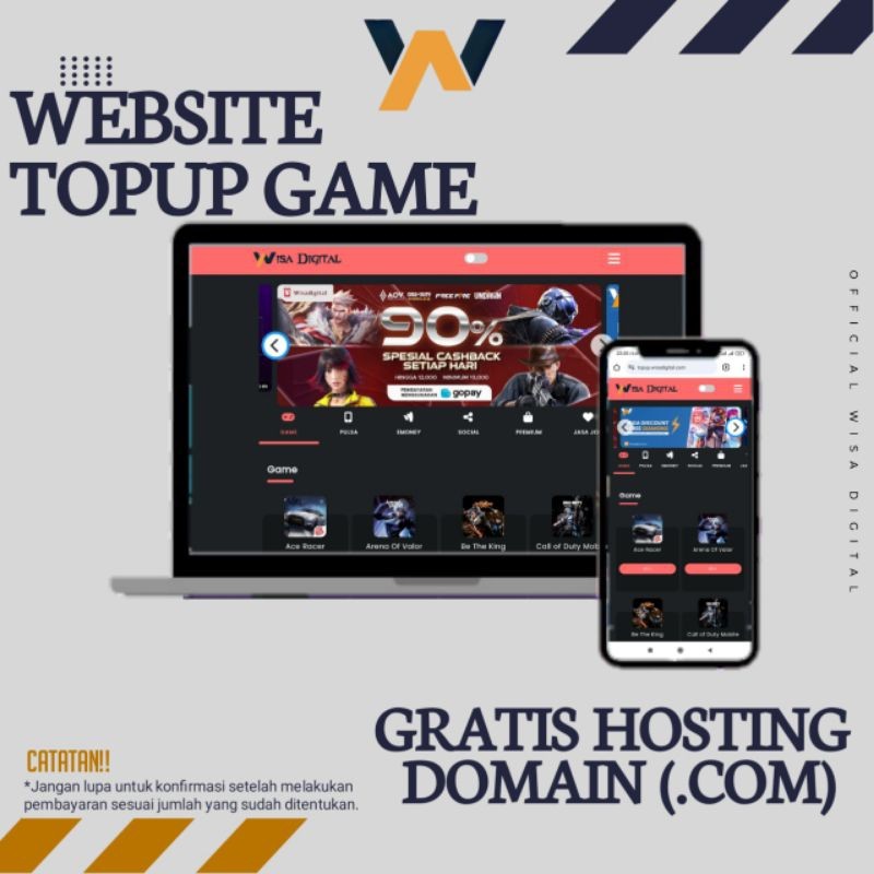 Jual Website Topup Game Otomatis | Source Code PPOB | Shopee Indonesia