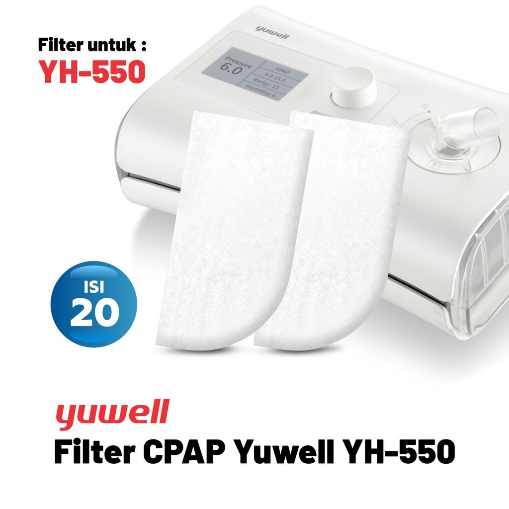 Jual YUWELL Filter CPAP YH-550 Box Isi 20 Pcs | Shopee Indonesia