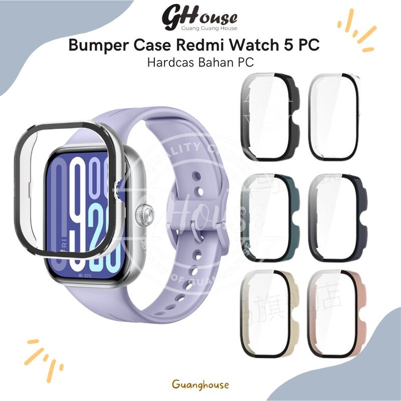 Jual Bumper Case Redmi Watch 5 Screen Protector Hardcase Xiaomi Redmi ...