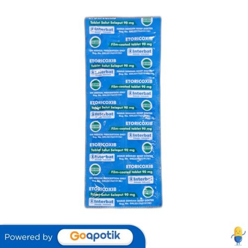 Jual Etoricoxib Interbat 90 Mg Strip 10 Tablet | Shopee Indonesia
